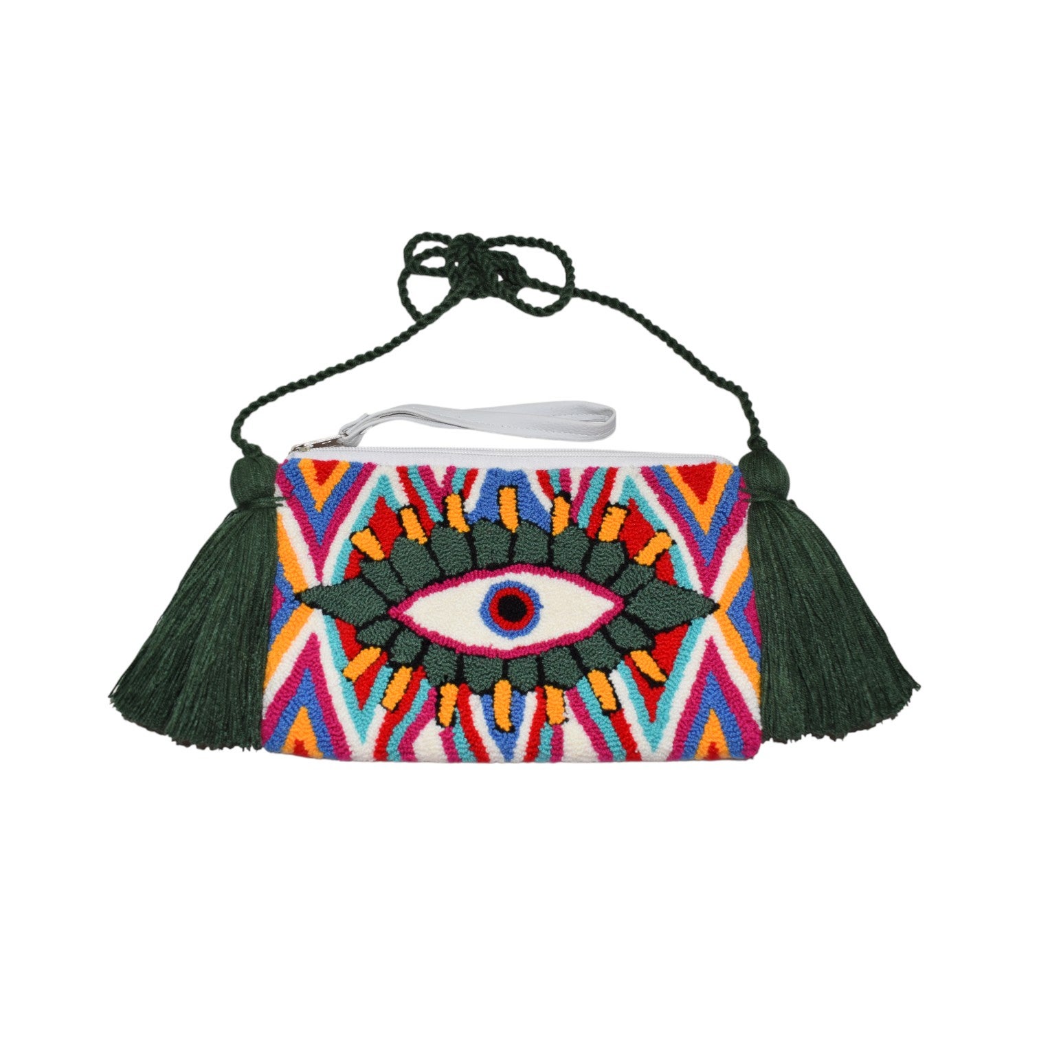Clutch Ojito Verde | Wapa Handmade